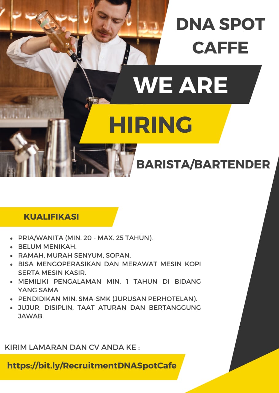 Loker DNA Spot Cafe - Loker Karanganyar