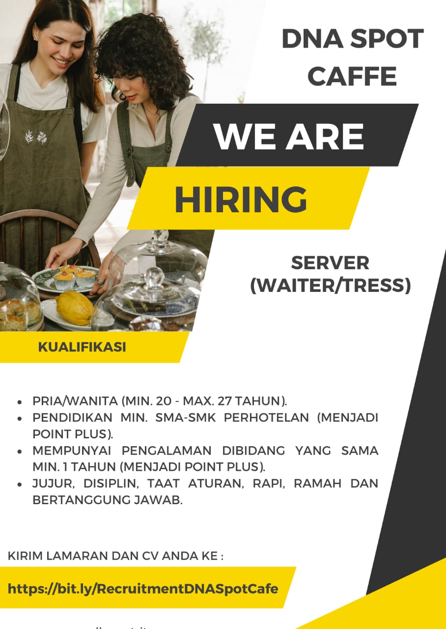 Loker DNA Spot Cafe - Loker Karanganyar